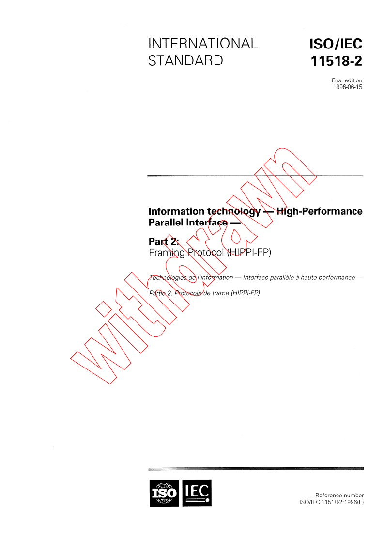 ISO/IEC 11518-2:1996 - Information technology - High-Performance ...