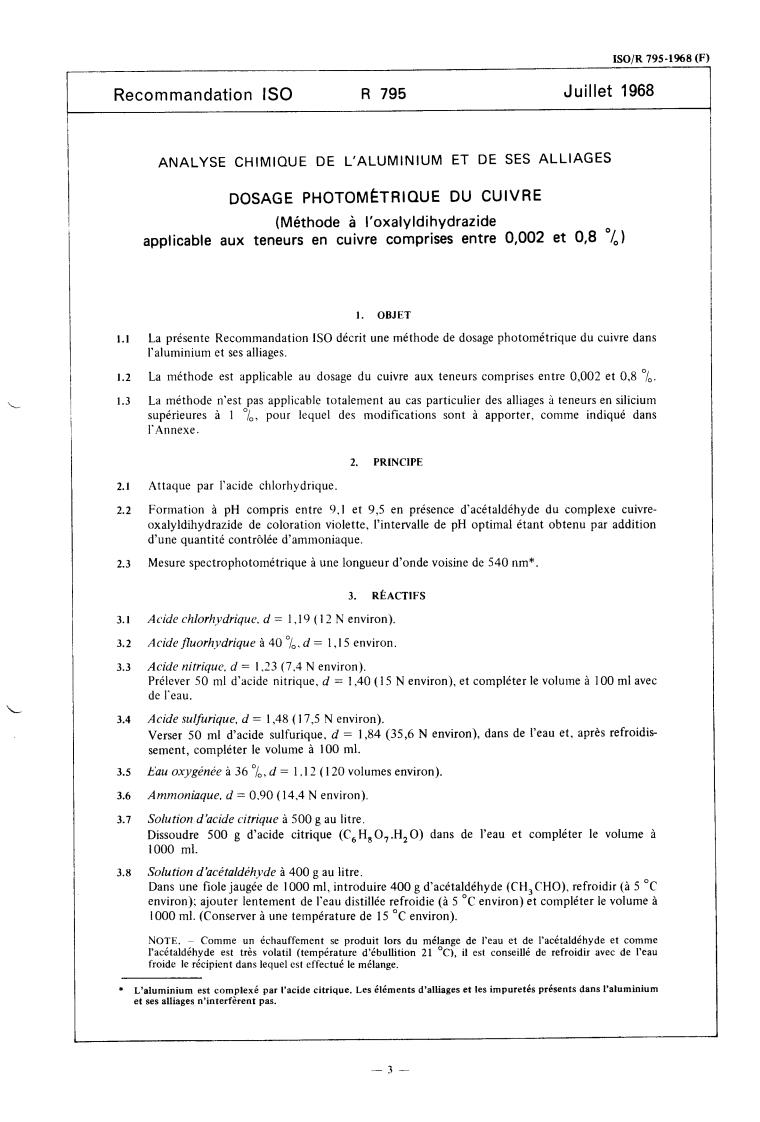 ISO/R 795:1968 - Title missing - Legacy paper document