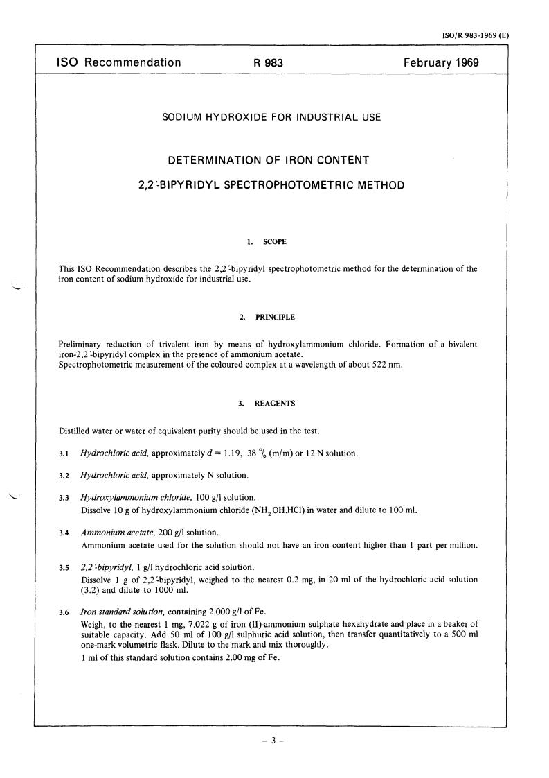 ISO/R 983:1969 - Title missing - Legacy paper document