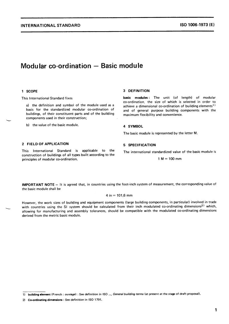 ISO 1006:1973 - Title missing - Legacy paper document