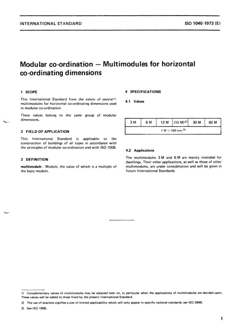 ISO 1040:1973 - Title missing - Legacy paper document
