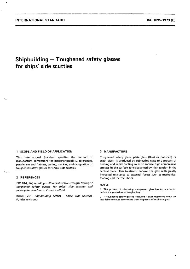 ISO 1095:1973 - Title missing - Legacy paper document