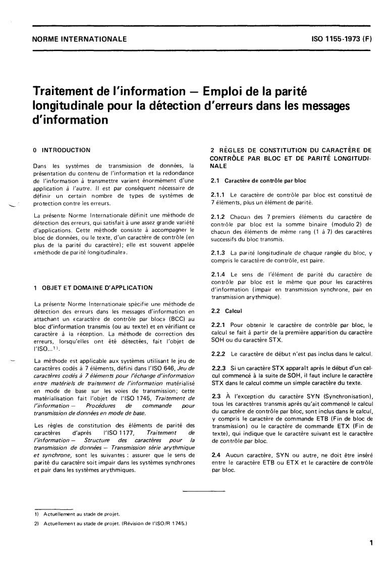 ISO 1155:1973 - Title missing - Legacy paper document