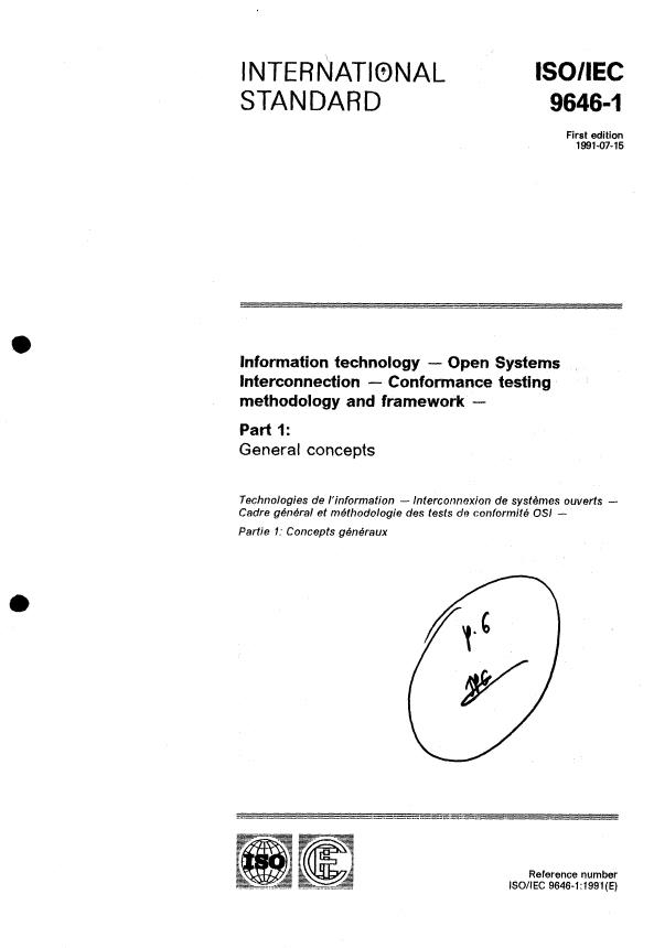 ISO/IEC 9646-1:1991 - Information technology — Open Systems ...