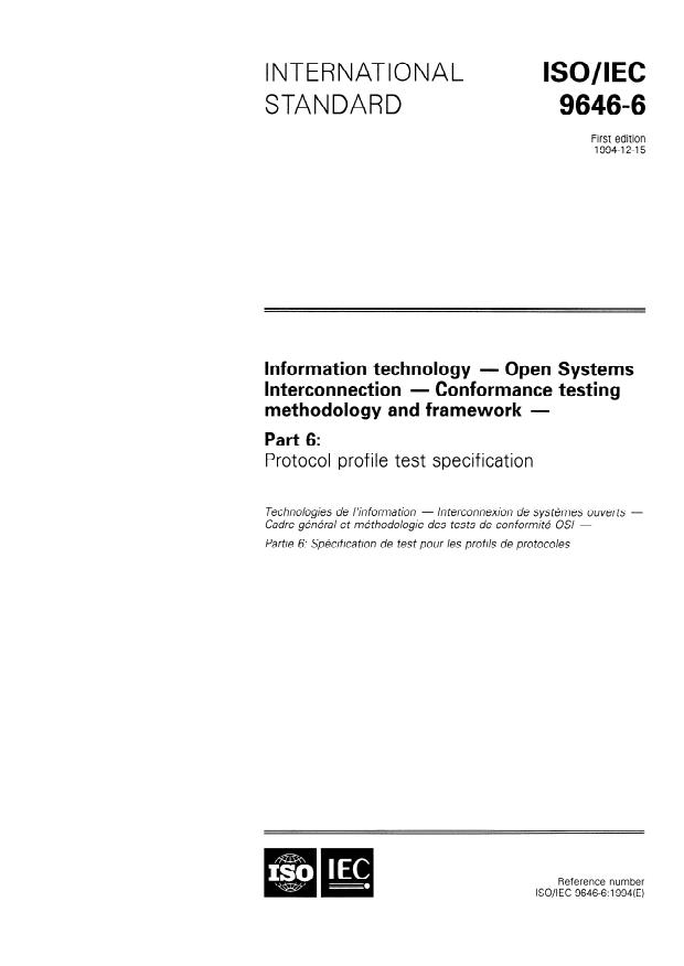 ISO/IEC 9646-6:1994 - Information technology — Open Systems ...