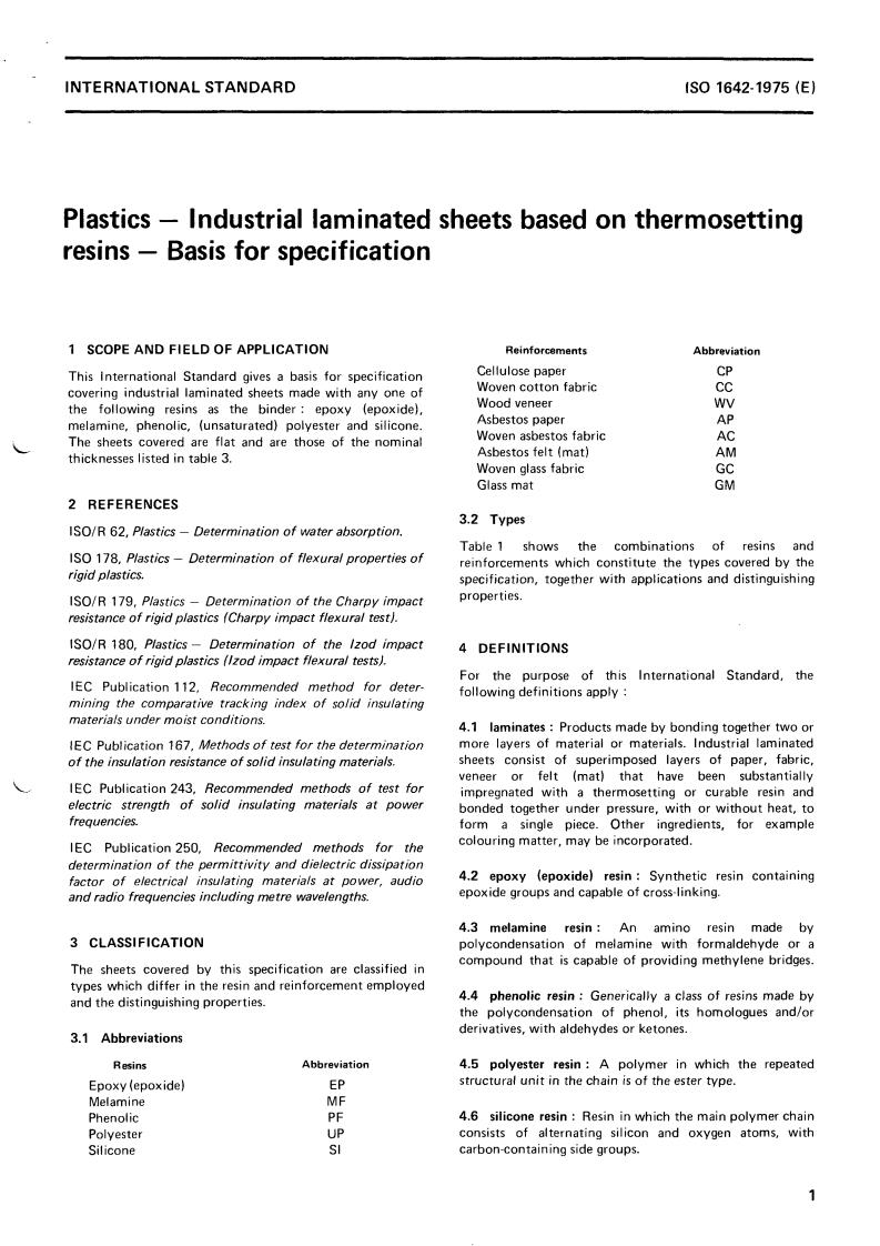 ISO 1642:1975 - Title missing - Legacy paper document