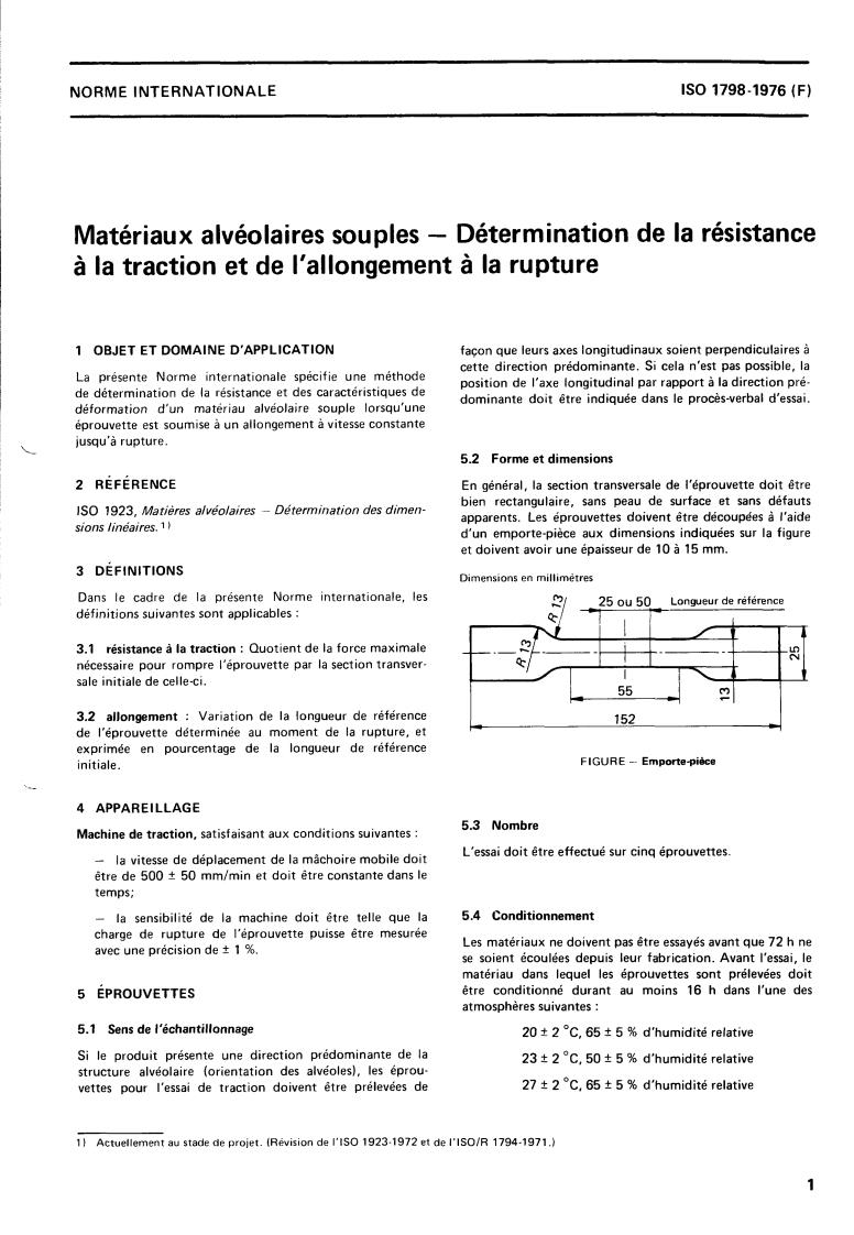 ISO 1798:1976 - Title missing - Legacy paper document