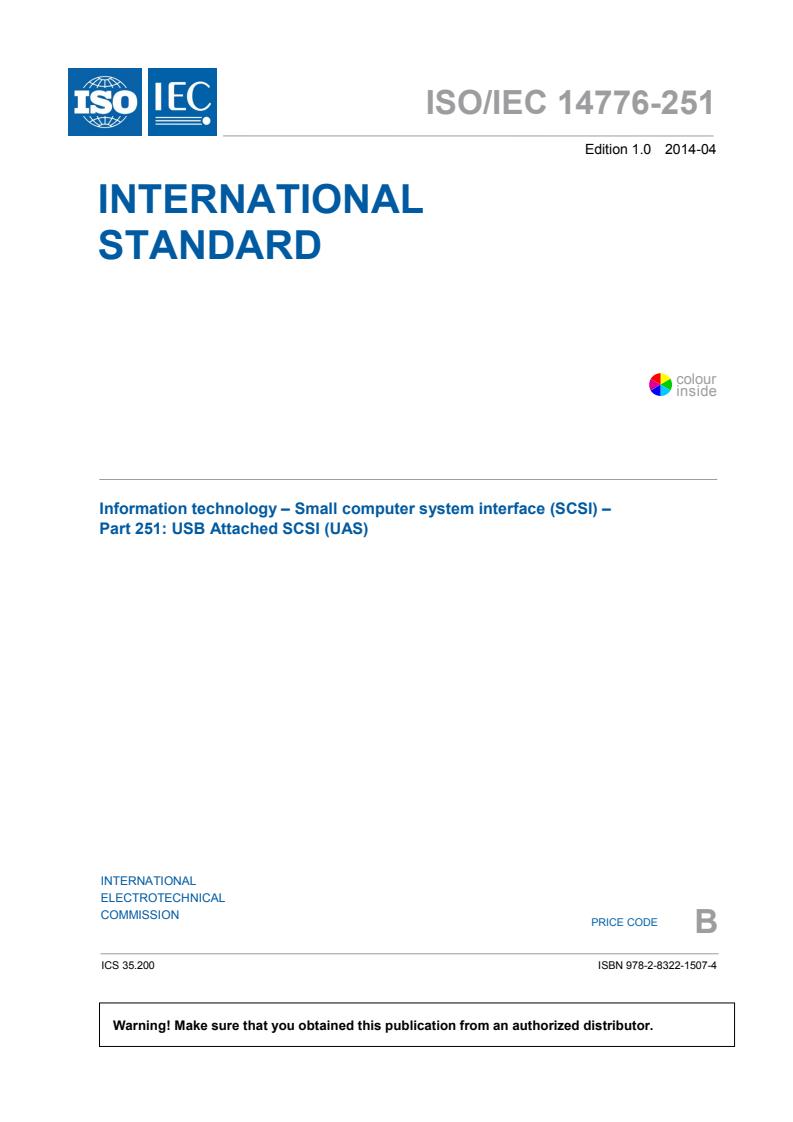 ISO/IEC 14776-251:2014 - Information technology - Small computer system ... ISO/IEC 14776-251:2014 - Information technology - Small computer system ...