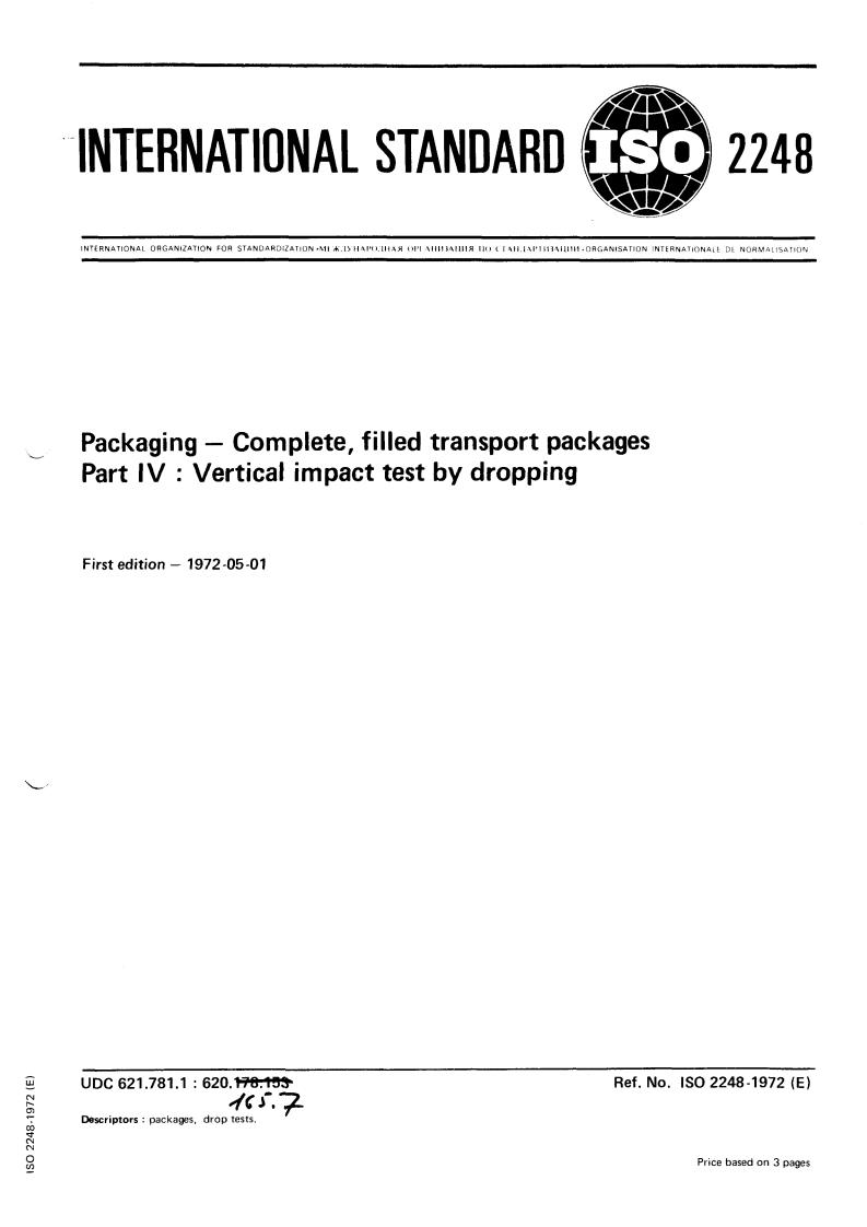 ISO 2248:1972 - Title missing - Legacy paper document