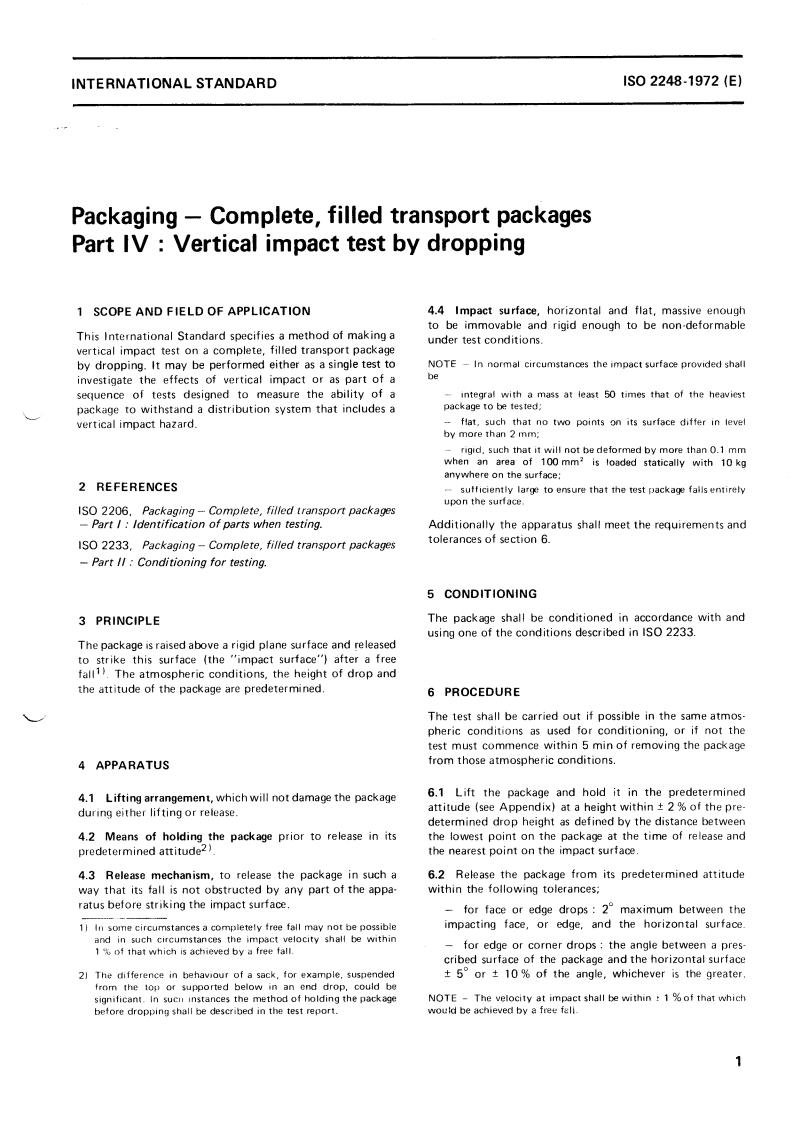 ISO 2248:1972 - Title missing - Legacy paper document