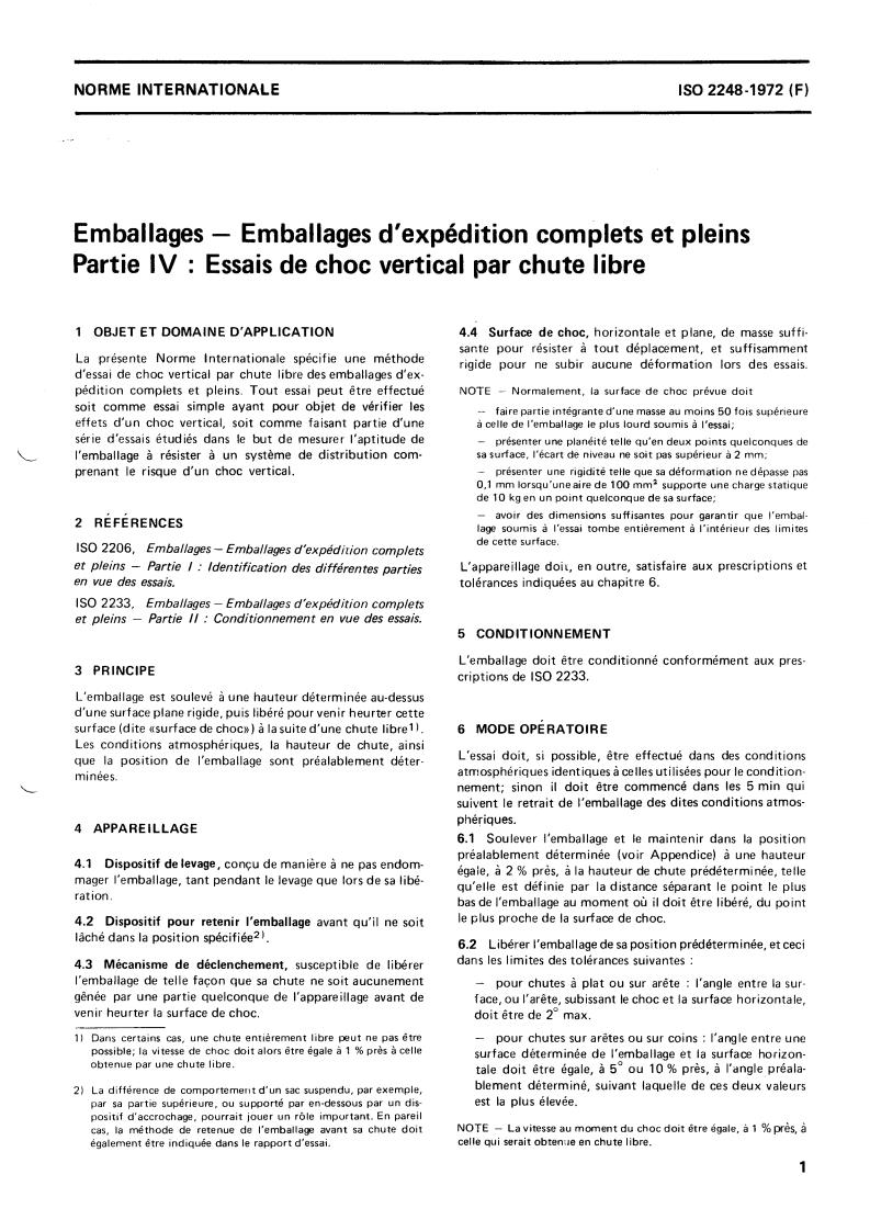 ISO 2248:1972 - Title missing - Legacy paper document