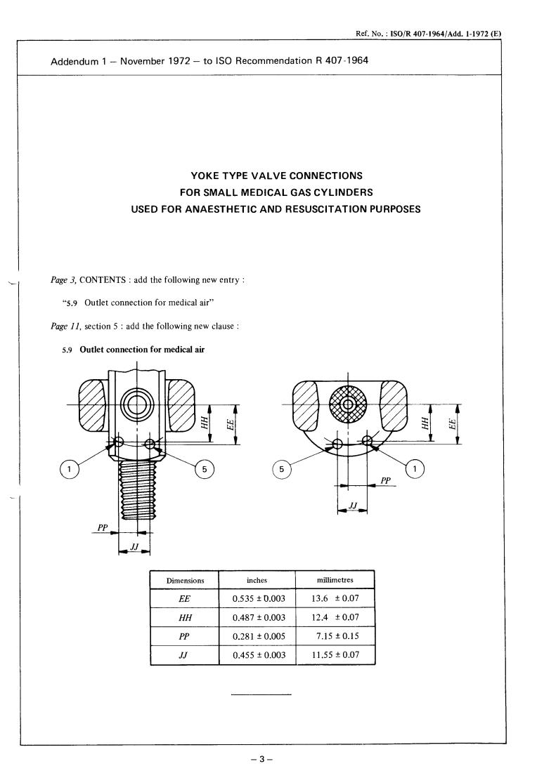 ISO/R 407:1964 - Title missing - Legacy paper document