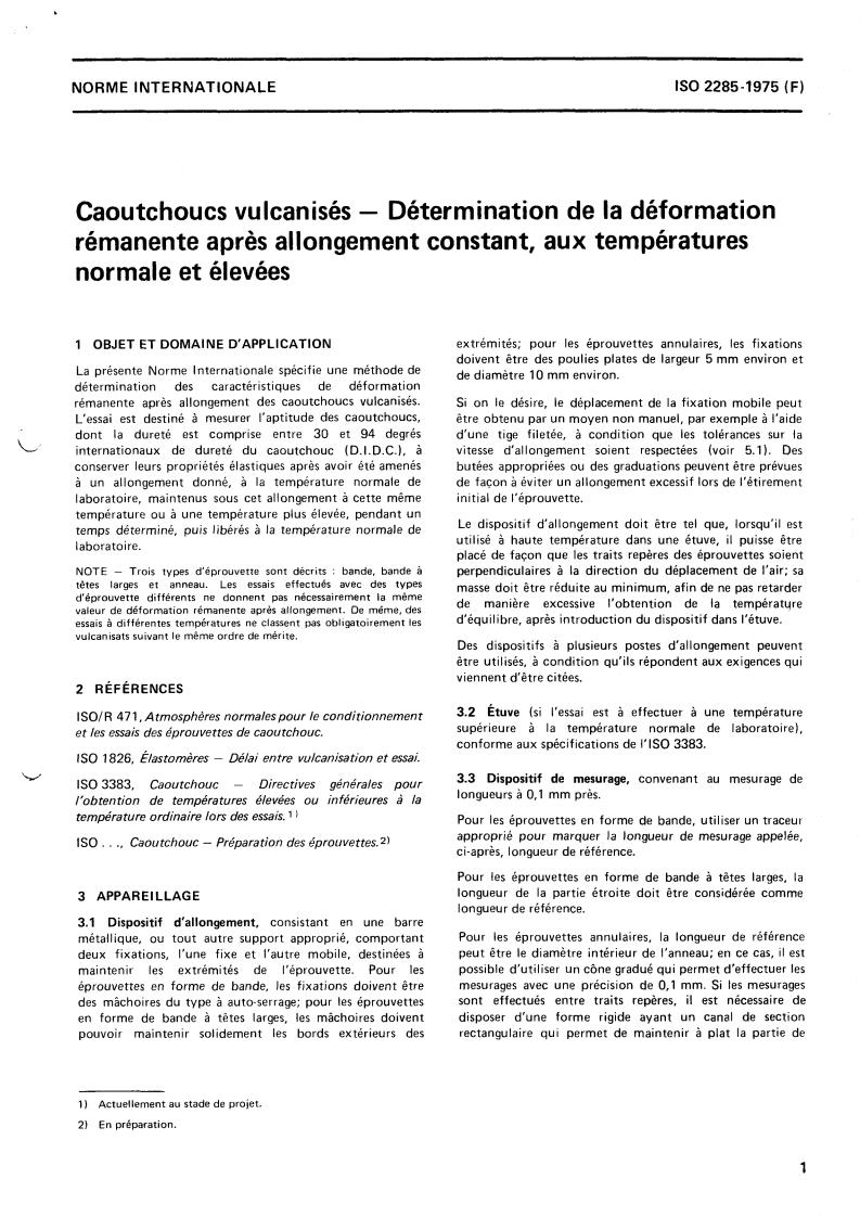 ISO 2285:1975 - Title missing - Legacy paper document