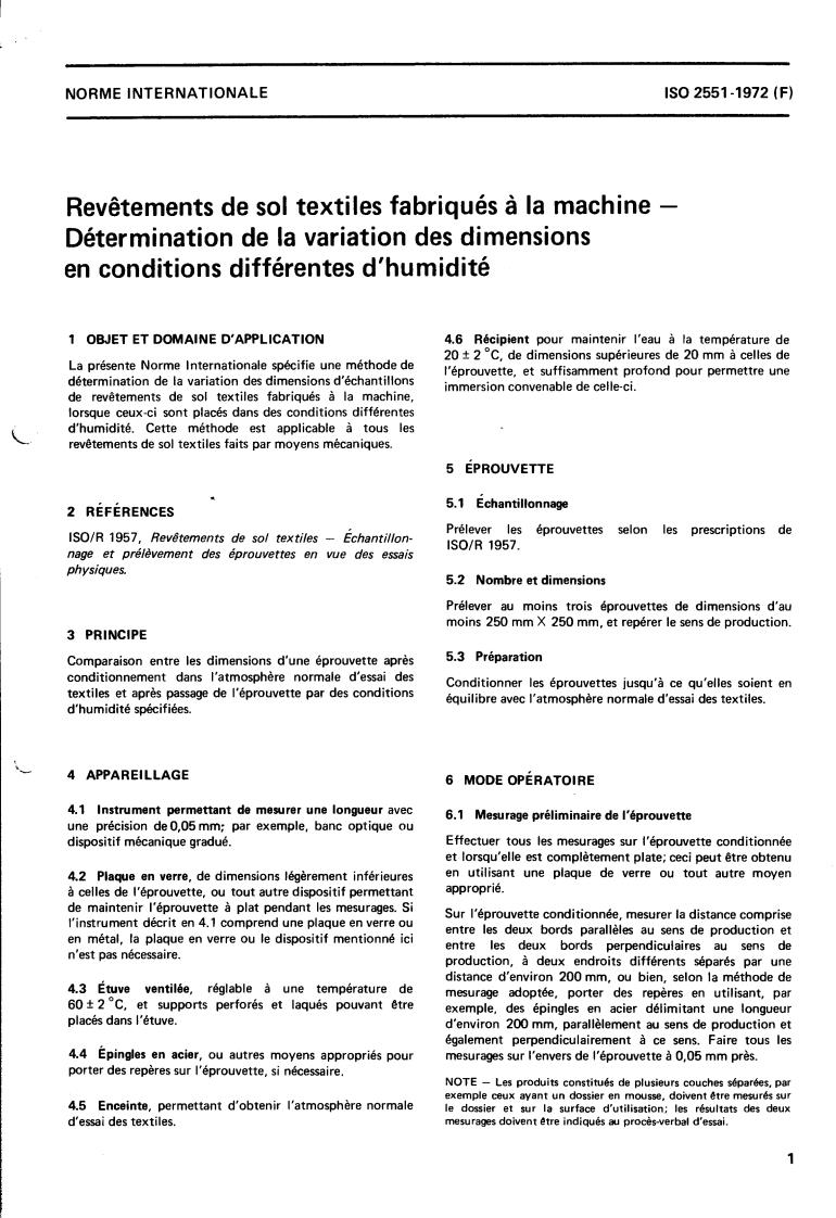 ISO 2551:1972 - Title missing - Legacy paper document