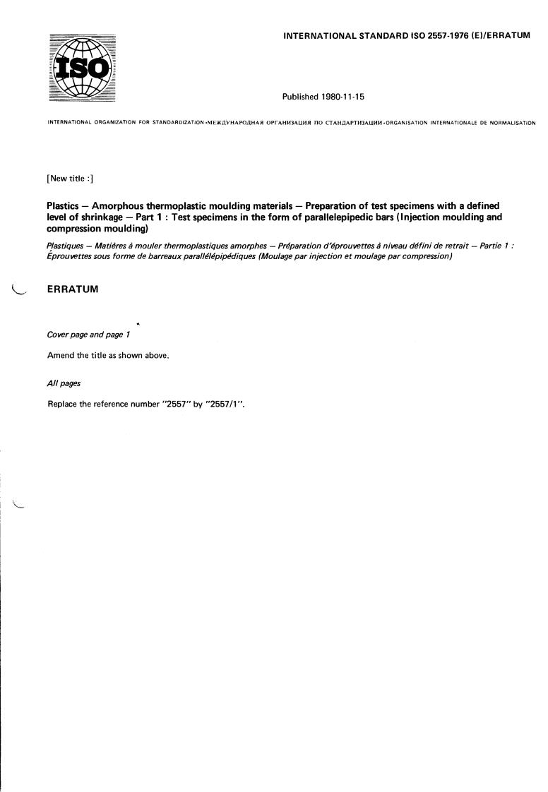 ISO 2557:1976 - Title missing - Legacy paper document