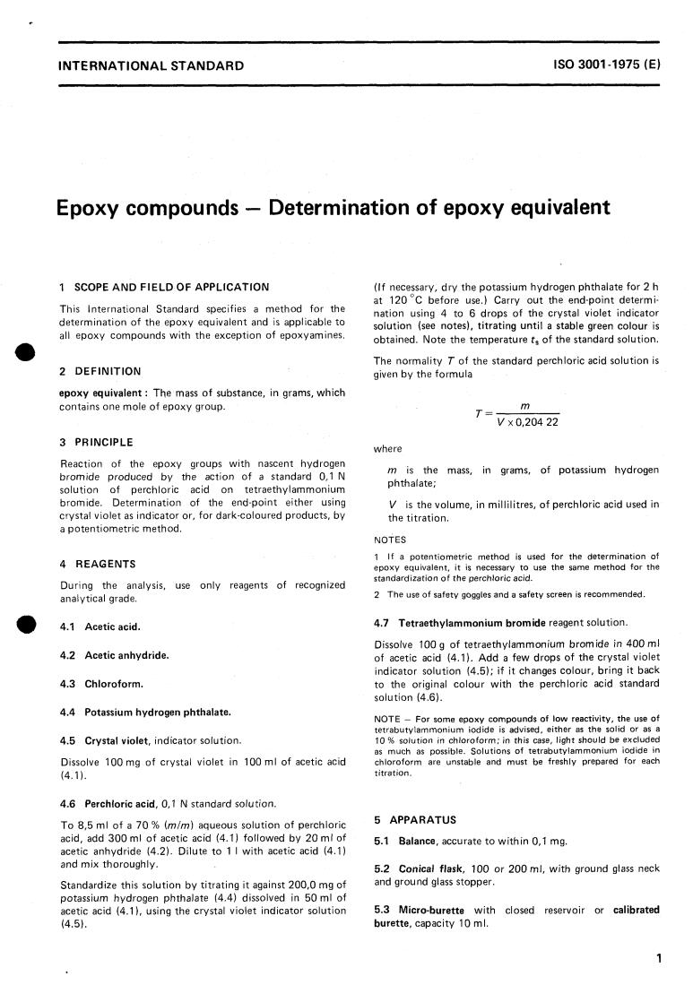 ISO 3001:1975 - Title missing - Legacy paper document