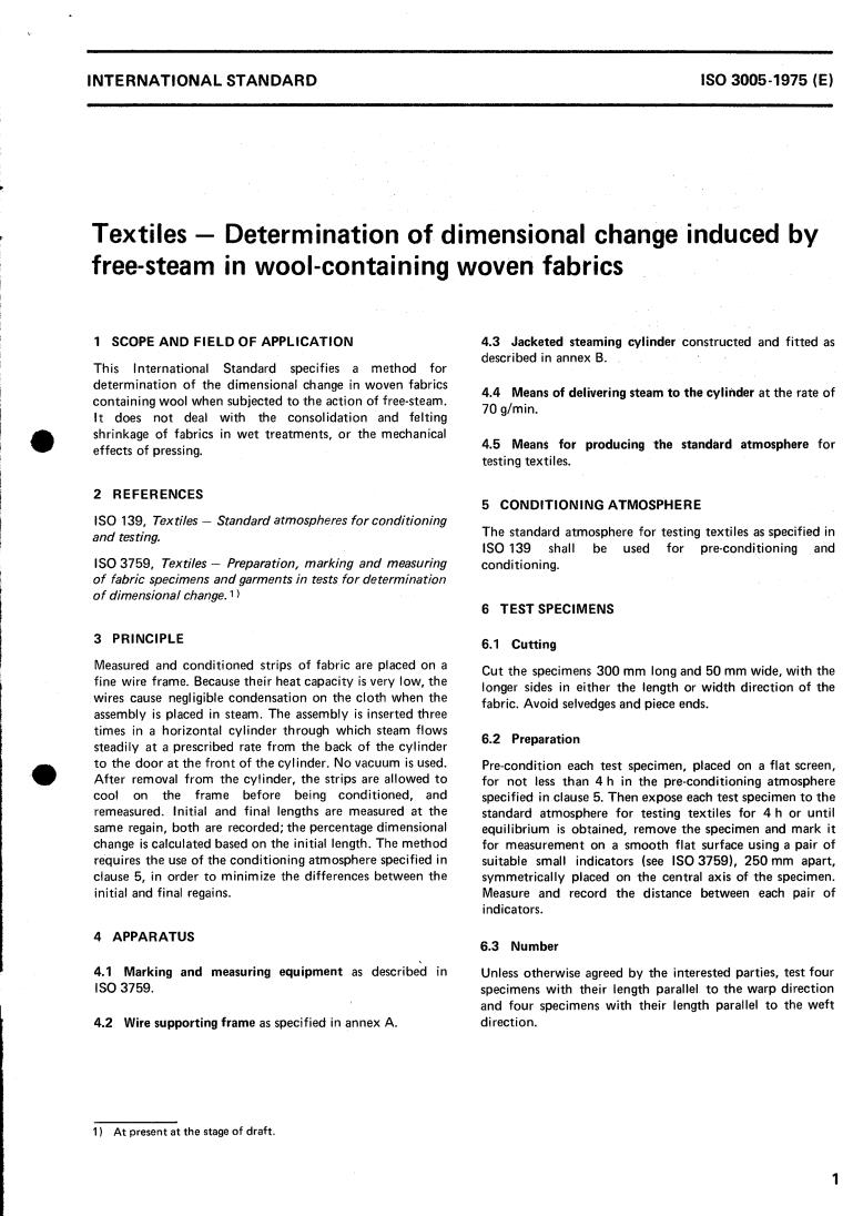 ISO 3005:1975 - Title missing - Legacy paper document