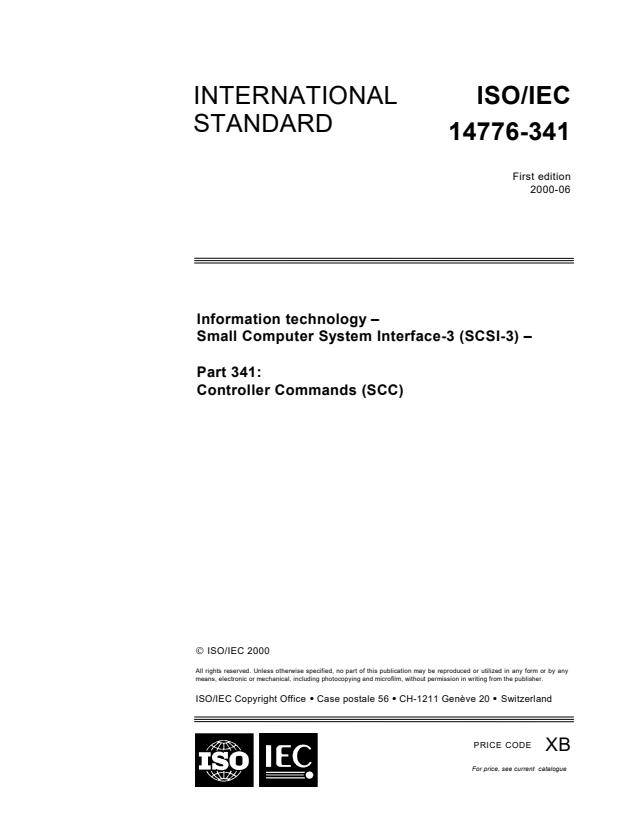 ISO/IEC 14776-341:2000 - Information technology — Small Computer System ... ISO/IEC 14776-341:2000 - Information technology — Small Computer System ...