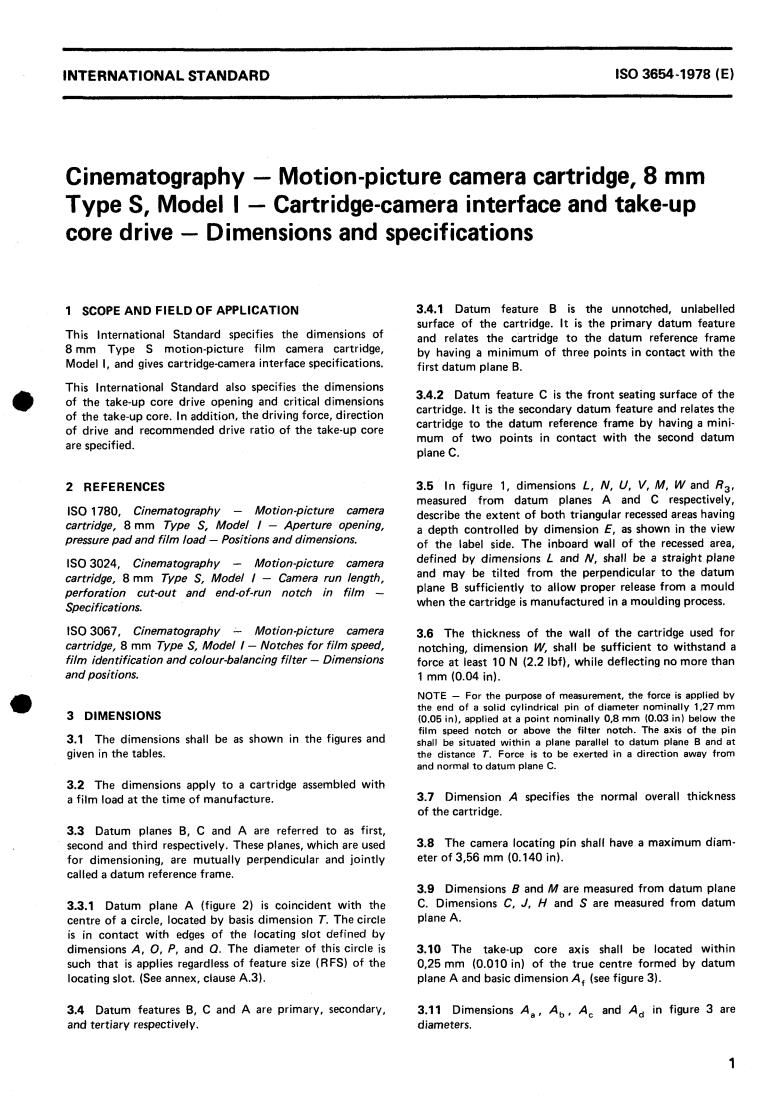 ISO 3654:1978 - Title missing - Legacy paper document