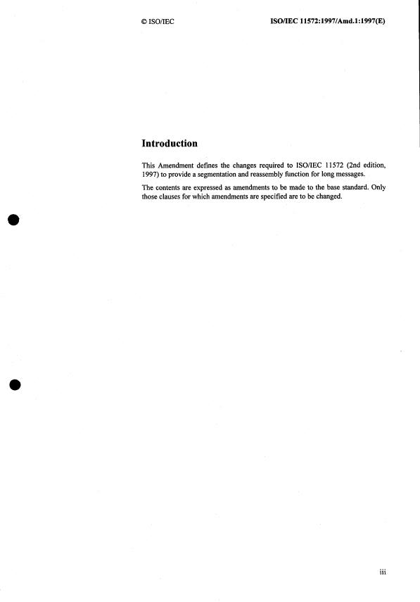 ISO/IEC 11572:1997/Amd 1:1997 - Information technology — Telecommunications and information exchange