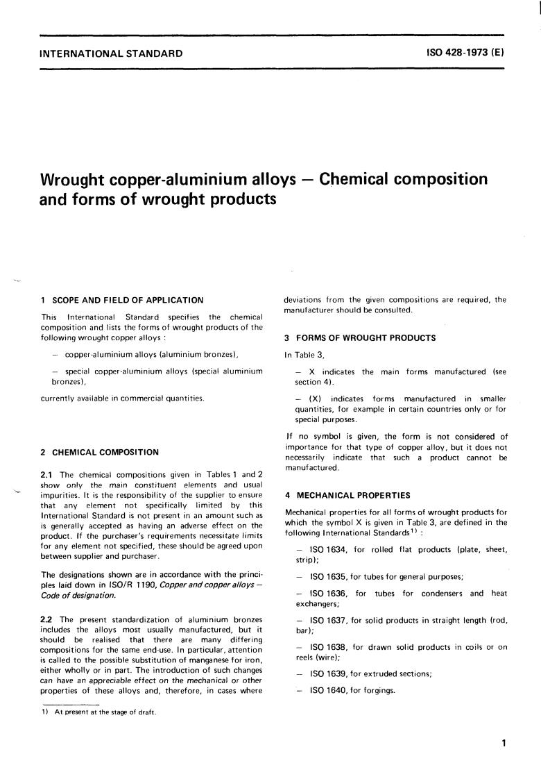 ISO 428:1973 - Title missing - Legacy paper document