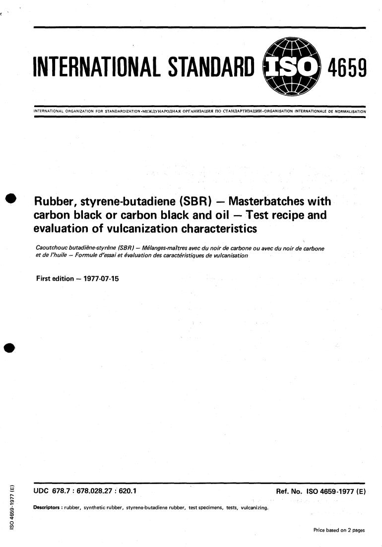 ISO 4659:1977 - Title missing - Legacy paper document