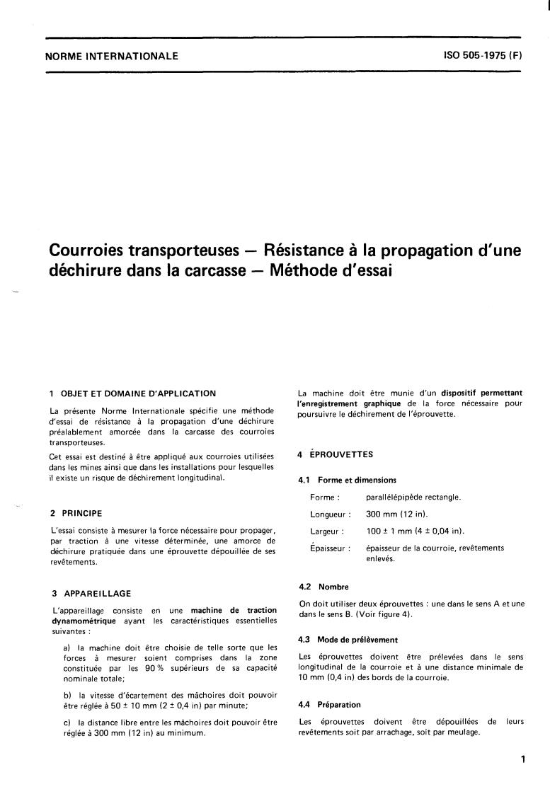 ISO 505:1975 - Title missing - Legacy paper document