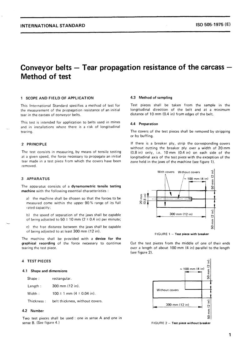 ISO 505:1975 - Title missing - Legacy paper document