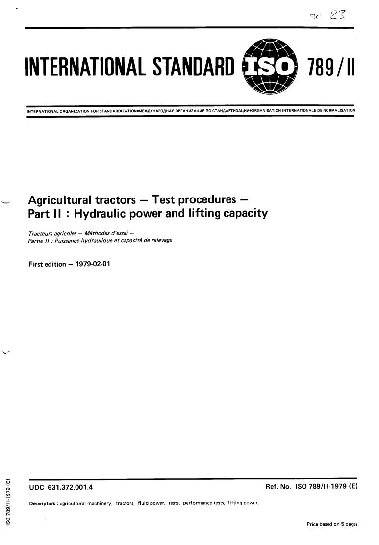 ISO 789-2:1979 - Title missing - Legacy paper document