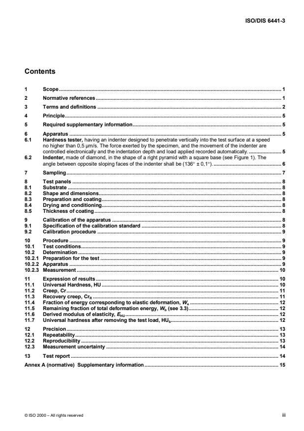 ISO/DIS 6441-3 - Paints and varnishes -- Determination of micro-indentation hardness