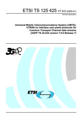 ETSI TS 125 425 V7.9.0 (2009-01) - Universal Mobile Telecommunications ...