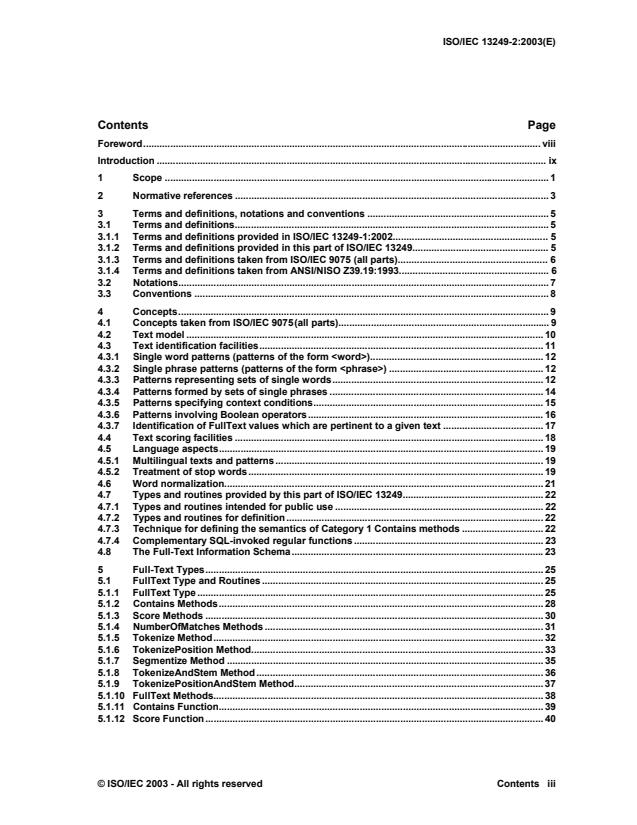 ISO/IEC 13249-2:2003 - Information technology — Database languages — SQL multimedia and application