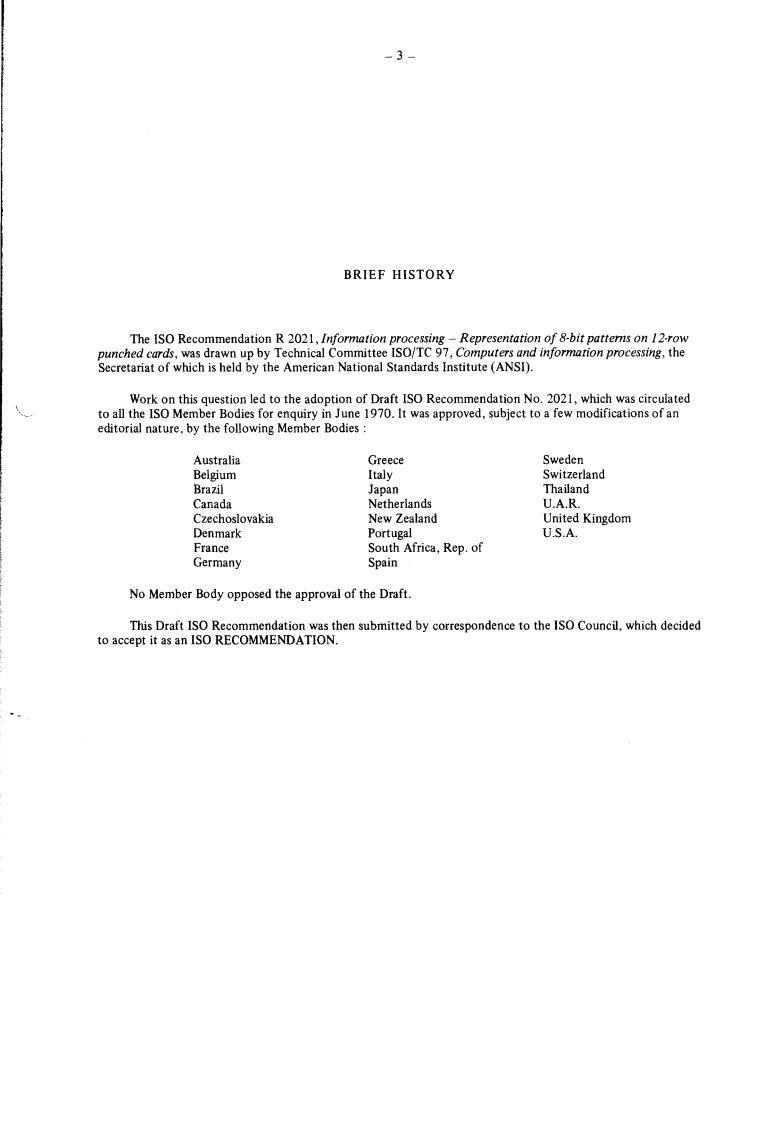 ISO/R 2021:1971 - Title missing - Legacy paper document