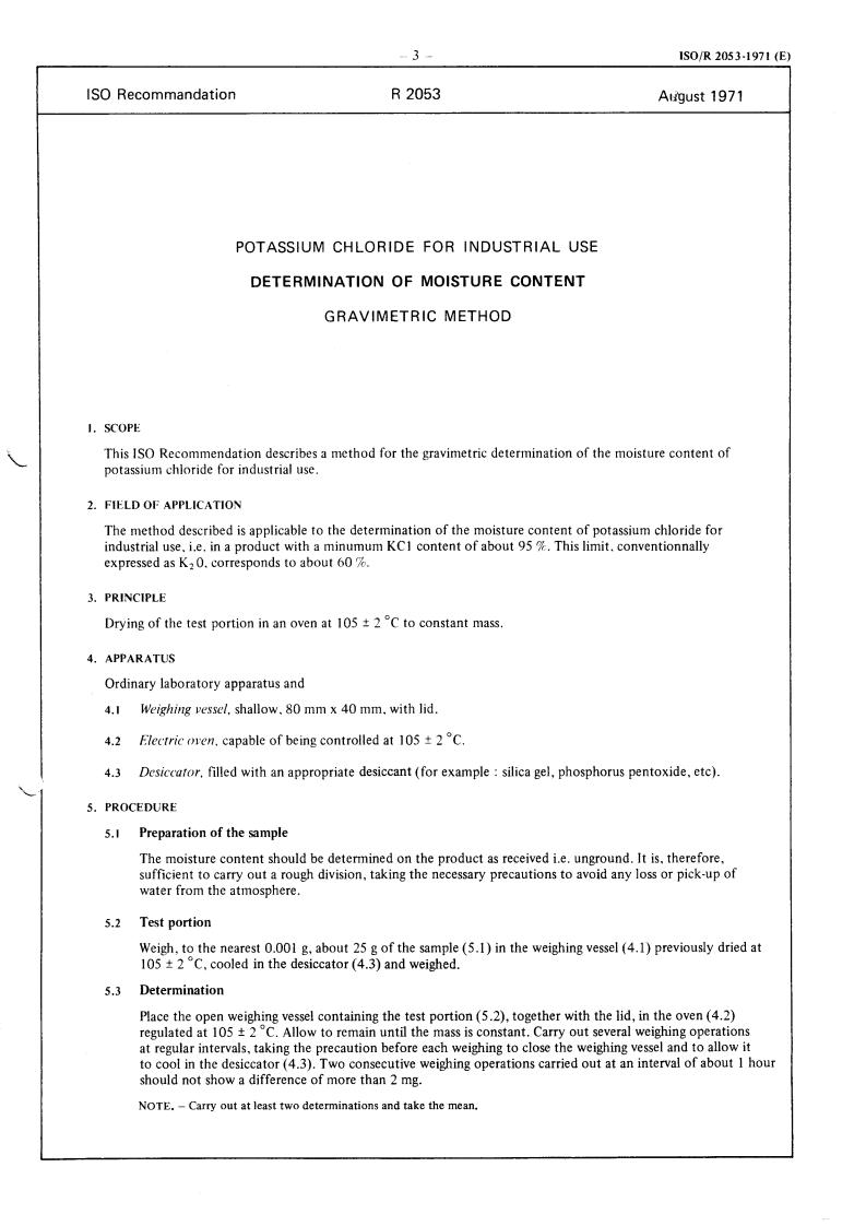 ISO/R 2053:1971 - Title missing - Legacy paper document