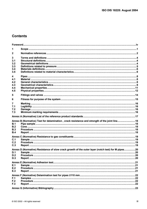 ISO/DIS 18225 - Plastic piping systems -- Multilayer pipe systems for outdoor gas installations