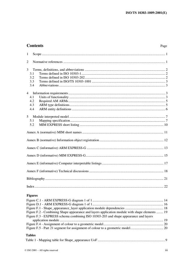 ISO/TS 10303-1009:2001 - Industrial automation systems and integration ...