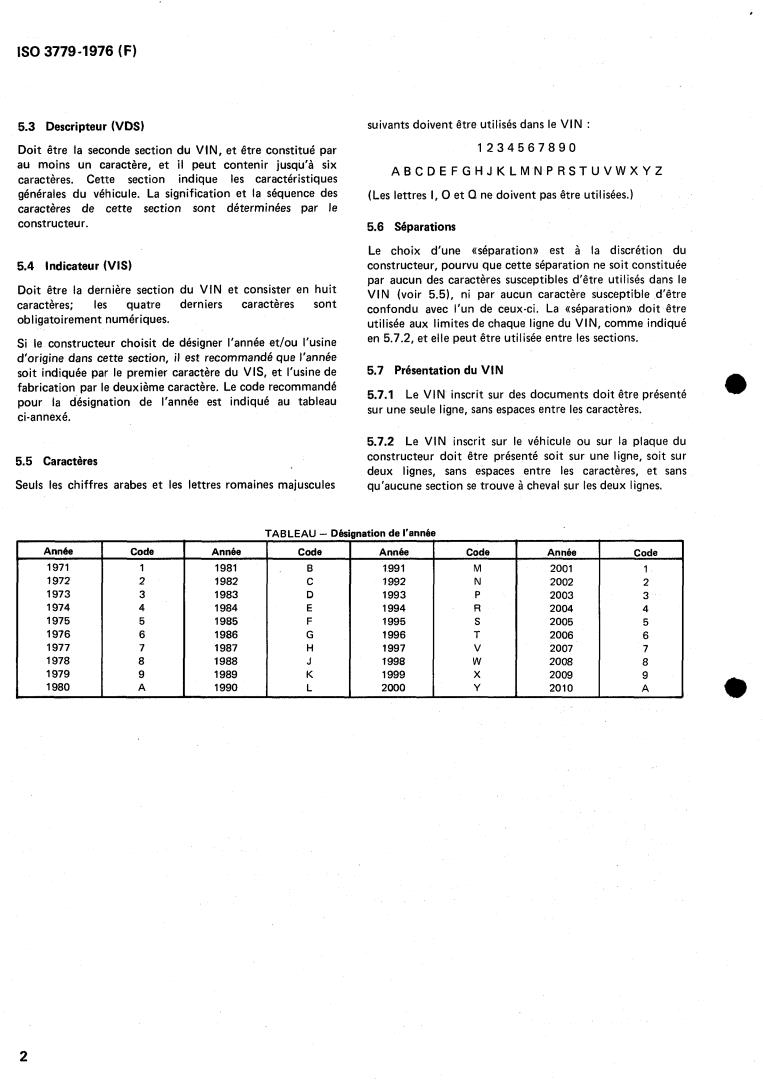 ISO 3779:1976 - Title missing - Legacy paper document