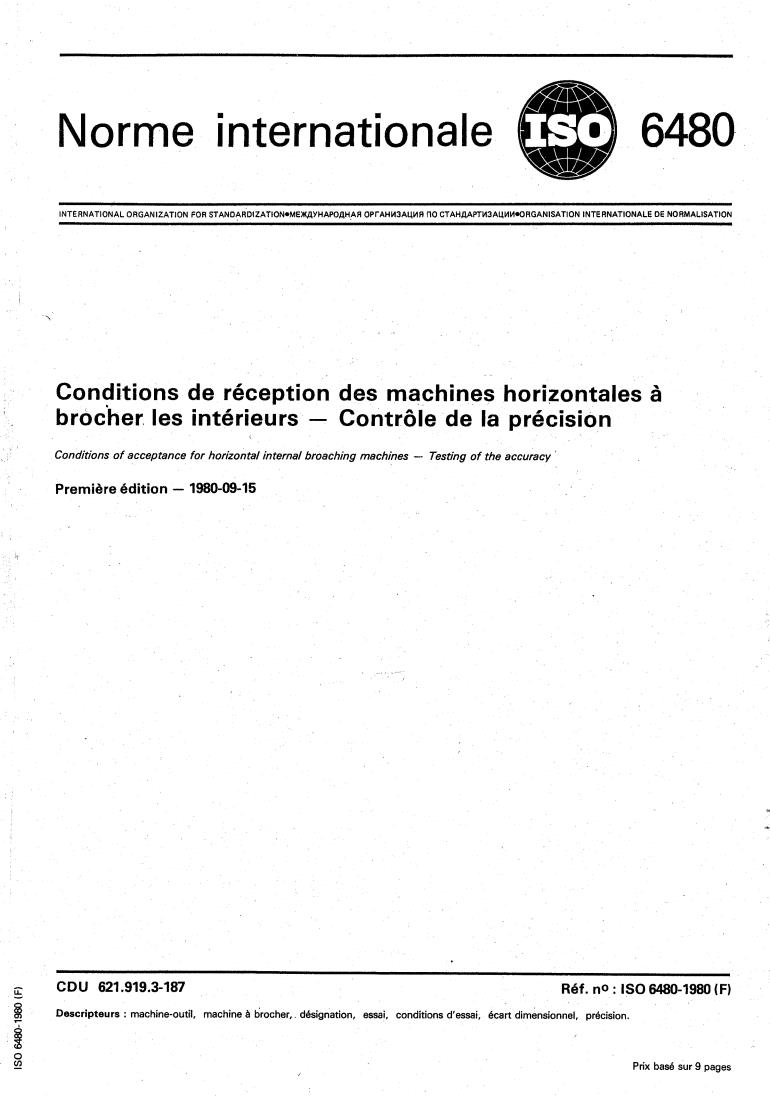 ISO 6480:1980 - Title missing - Legacy paper document