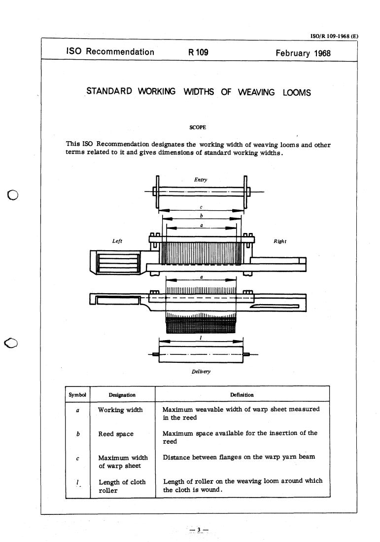 ISO/R 109:1966 - Title missing - Legacy paper document
