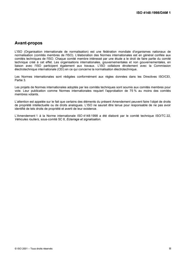 ISO 4148:1998/DAmd 1 - ISO 4148:1998/DAmd 1
