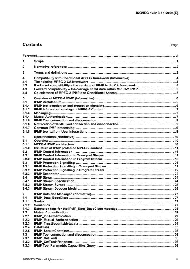 ISO/IEC 13818-11:2004 - Information technology — Generic coding of moving pictures and associated