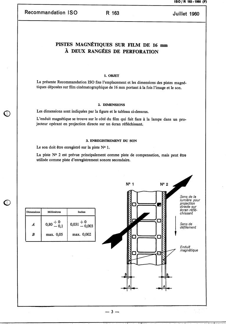 ISO/R 163:1960 - Withdrawal of ISO/R 163-1960