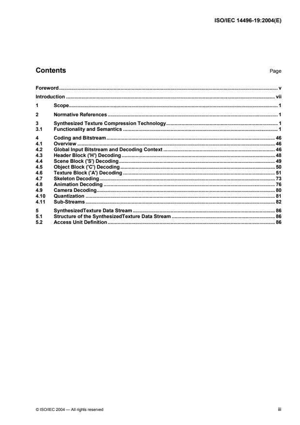 ISO/IEC 14496-19:2004 - Information technology - Coding of audio-visual objects