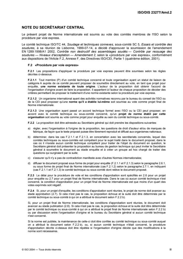 ISO 23277:2006/DAmd 2 - ISO 23277:2006/DAmd 2