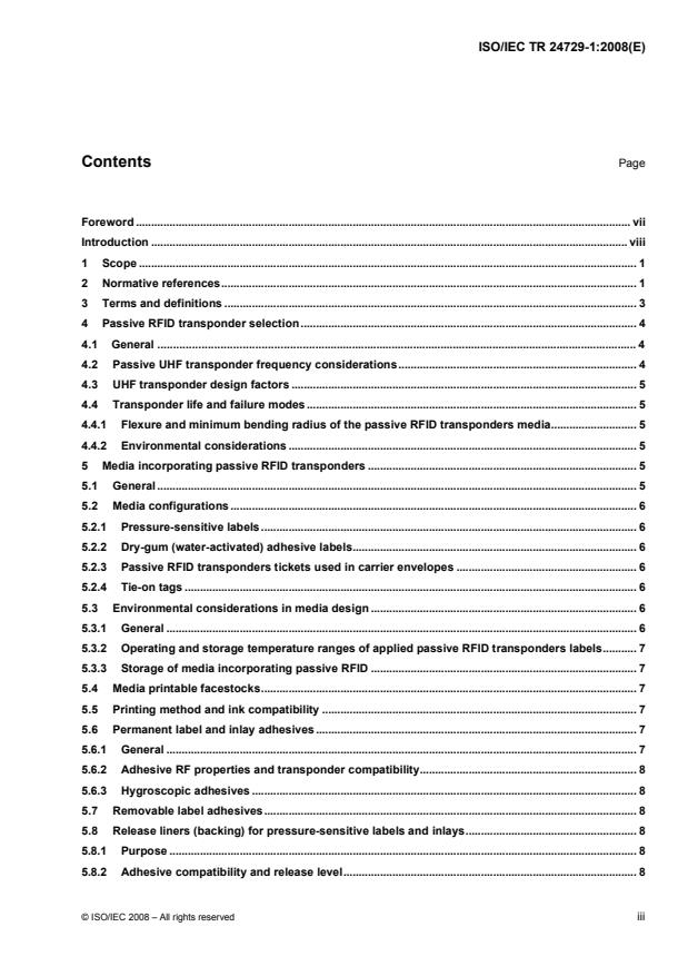 ISO/IEC TR 24729-1:2008 - Information technology — Radio frequency identification for item