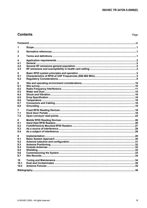 ISO/IEC TR 24729-3:2009 - Information technology — Radio frequency identification for item