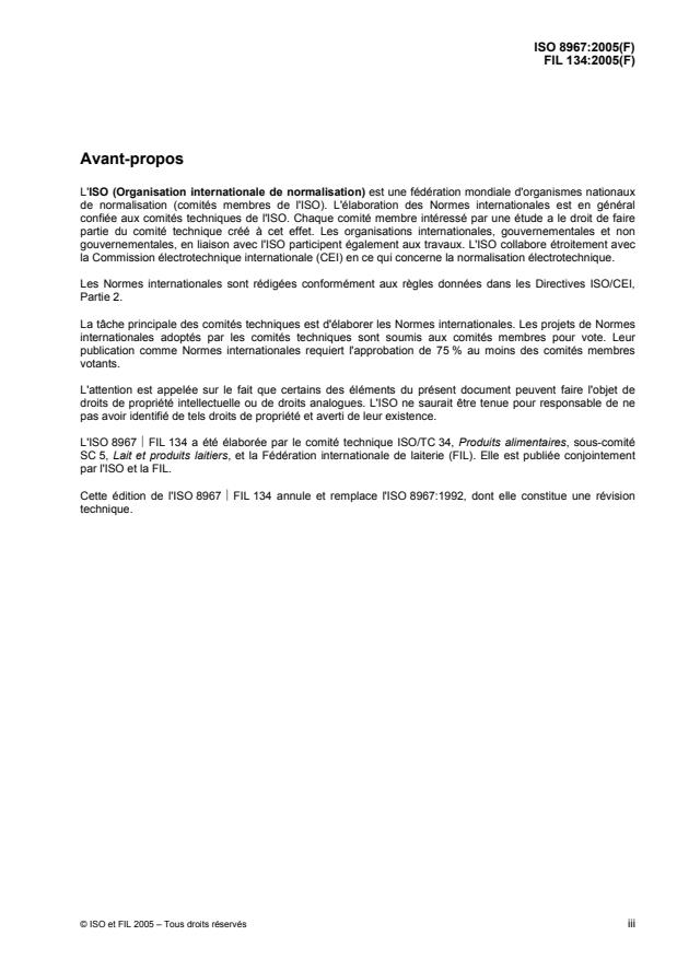 ISO 8967:2005 - Dried milk and dried milk products — Determination of ...