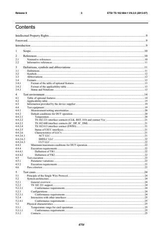 ETSI TS 102 694-1 V9.3.0 (2013-07) - Smart Cards; Test specification ...