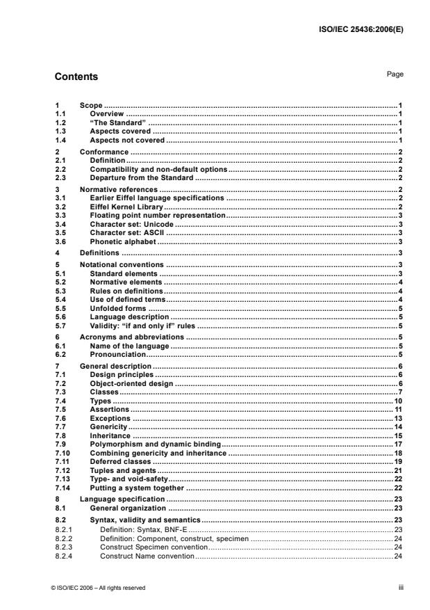 ISO/IEC 25436:2006 - Information technology — Eiffel: Analysis, Design and Programming Language