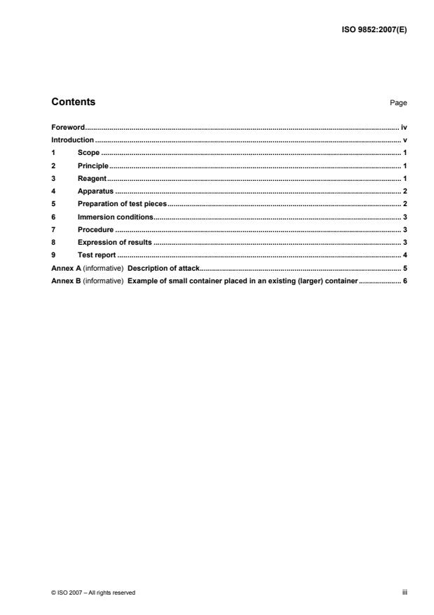 ISO 9852:2007 - Unplasticized poly(vinyl chloride) (PVC-U) pipes — Dichloromethane resistance at